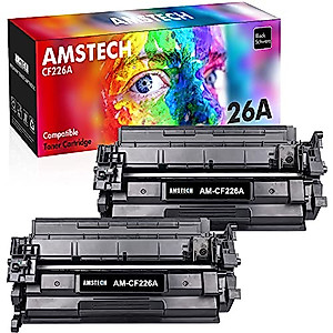 26A CF226A Toner Cartridge 2 Pack Compatible Replacement for HP 26A 26X CF226A CF226X Toner Cartridge for HP Pro M402N M402DN M402DW MFP M426FDW M426FDN M426DW Printer Black