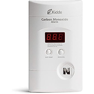 Kidde Carbon Monoxide Detector, Plug In Wall with 9-Volt Battery Backup, Digital LED Display