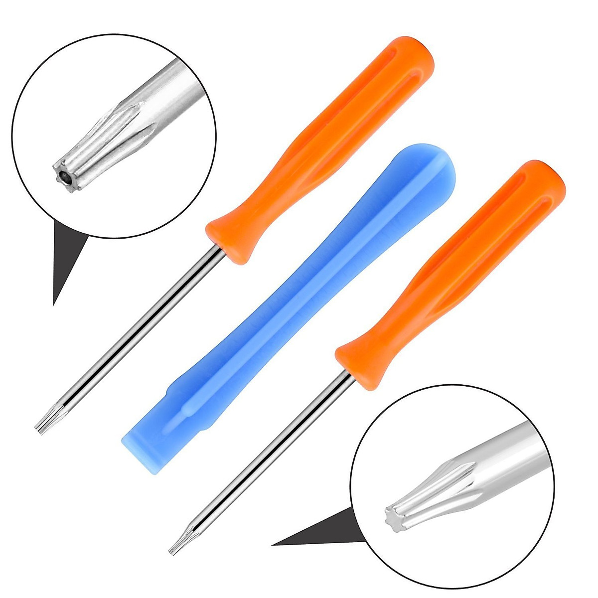 T6 T8 Torx Screwdriver & Opening Shell Tool Set for Xbox One Xbox 360 Controllers with 7X Screws