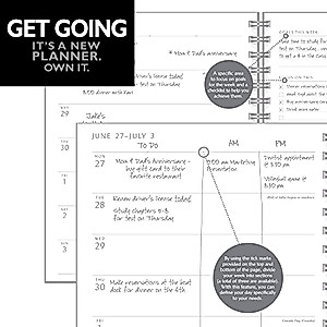AT-A-GLANCE 2022-2023 Planner, Weekly & Monthly Academic, 5-1/2" x 8-1/2", Small, Elevation, Black (75101P05)