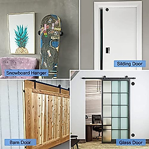 Door Stopper, Floor Door Stop Modern Black Door Stoppers Sound Dampening Rubber Bumper Adhesive Door Stops No Drilling Doorstop Wall Protector, Dome Shaped, 2 Pack