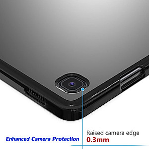 Puxicu Case for Galaxy Tab S5e 10.5 2019 Case, Slim Design Matte TPU Rubber Soft Skin Silicone Protective Cover for Samsung Galaxy Tab S5E 10.5 Inch Model SM-T720/T725/T727 2019 Release Tablet - Black