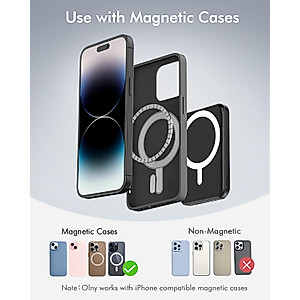 podoru for Magsafe Battery Pack, 5000mAh Magnetic Power Bank with Type-C Cable 20W PD Fast Charging Lighting Input Wireless Portable Charger for iPhone 16/15/14/13/12/ All Series-Black