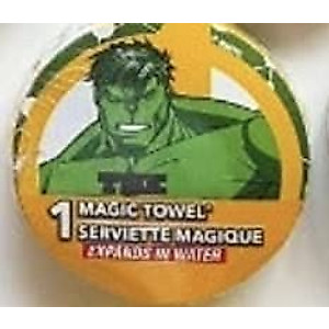 2 Different Incredible Hulk Magic Pop Up Towel Wash Cloths - Varied Designs