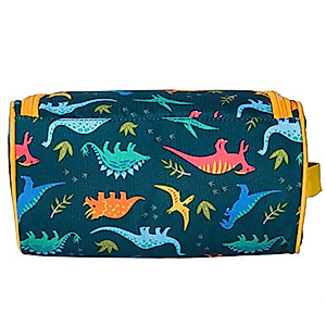 Wildkin Toiletry Bag for Boys, Girls, and Adults, Toiletry Bags Measures 9.5 x 5 x 5 Inches, Multifunctional, Spacious & Ideal Sized for Weekend or Overnight Travel Bag, BPA-free (Jurassic Dinosaurs)