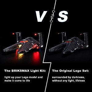 BRIKSMAX Led Lighting Kit for LEGO-75336 Inquisitor Transport Scythe - Compatible with Lego Star Wars Building Blocks Model- Not Include The Lego Set