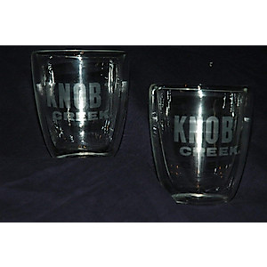 Knob Creek Silver Rimmed Rocks Glasses | Set of 2 Glasses