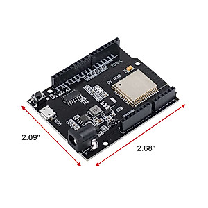 DIYmall U R3 D1 R32 Development Board ESP32 CH340G WiFi+BT Wireless Module 4MB Flash with USB Cable for Arduino (Pack of 2)