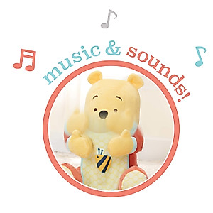 Disney Baby Hide-and-Seek Winnie The Pooh Interactive Plush, Officially Licensed Kids Toys for Ages 09Month by Just Play
