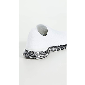APL: Athletic Propulsion Labs Women's Techloom Wave Sneakers, White/Black/Marble, 8.5 Medium US