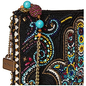 Mary Frances womens Mary Frances in Good Hands Crossbody Hamsa Handbag Bag, Multi, One Size US