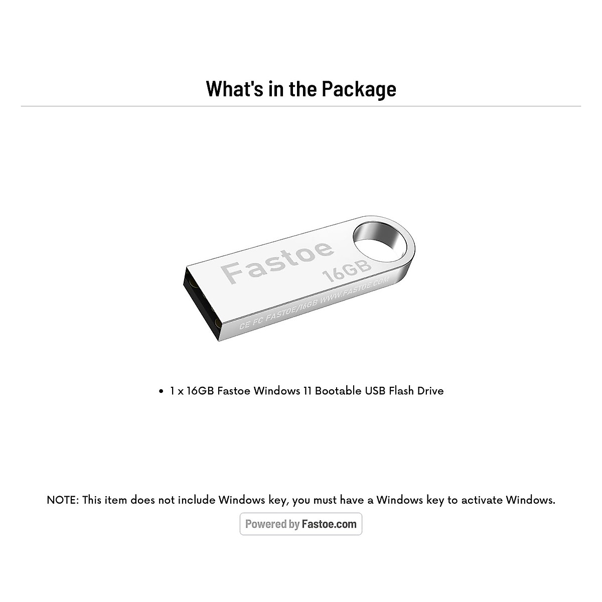 Fastoe Bootable USB Flash Drive Installer for Windows 11 Pro/Home