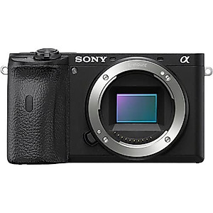 Sony a6600 Mirrorless Camera (ILCE6600/B) E PZ 16-50mm f/3.5-5.6 OSS Lens+Case+128 GIG Memory Cards+TTL Flash+Tripod(17PC) Bundle