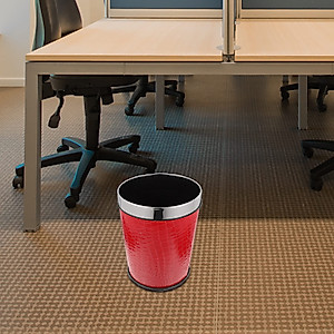 Operitacx Vintage Household Trash Can Lidless Retro Garbage Bin Kitchen Bathroom Office Bedroom Waste Bucket