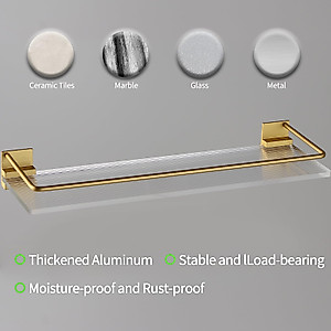 LUOBAO Acrylic Bathroom Rack,Acrylic Bathroom Shelves, Wall Mounted Acrylic Bathroom Rack,Floating Shower Corner Shelf,Shower Shelves for for Storage & Display