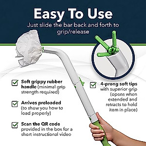 FreedomWand Master Kit - Multipurpose Toilet Wiping Aid – 20” Toilet Paper Helper for All People with Range of Motion Limitations – Portable Toilet Aid for Holding Tissue & Personal Hygiene Products