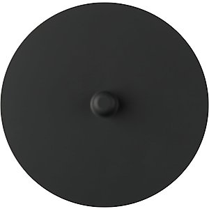 Carrotez Silicone Cup Cover Lids, 4.3 Inch Mug Covers, Reusable Silicone Coffee and Tea Cup Lids, 1 pc - Black