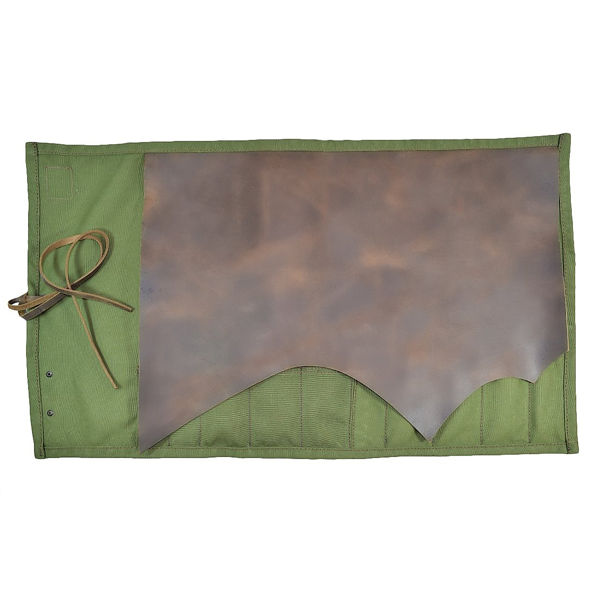 Hide & Drink Water Resistant Canvas All Purpose Knife Roll (10 pockets) Handmade