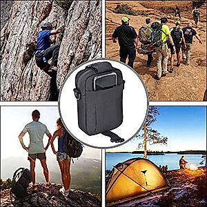 MZIPLINE Tactical Package-Smell Proof-Bag Crossbody Sling Shoulder Bags with Carbon Lining for Man (Black S)