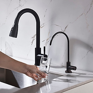 Apaix Drinking Water Faucet Oil Rubbed Bronze, Kitchen Water Purifier Faucet for Non-Air Gap Reverse Osmosis Water Filter System