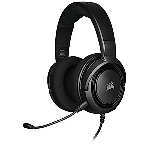Corsair HS35 - Stereo Gaming Headset - Memory Foam Earcups - Works with PC, Mac, Xbox Series X/ S, Xbox One, PS5, PS4, Nintendo Switch, iOS and Android - Carbon (CA-9011195-NA)