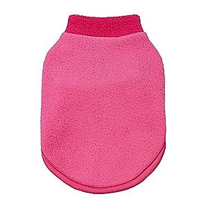 Dog Sweaters for Small Medium Dogs Lightweight Stretchy Fleece Vest Pullover Dog Coat Pet Dog Clothes Coats Pet Winter Clothes Puppy Sweaters for Dogs Pink XS