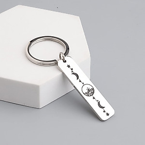 OKEYCH A Court of Thorns and Roses Gift A-co-tar Velaris Feyre's Tattoo Keychain Rhysand Fan Jewelry The Night Court Gift (Feyre's Tattoo Keychain)