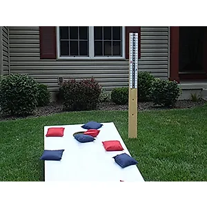 Midwest-Masterpiece Upright Magnetic Scoreboard Bocce Ball or Cornhole Bag Toss or Frisbee Game or Kan Jam