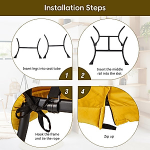 Congermom Lazy Chair with Folding Ottoman Modern Large Accent Chair,Contemporary Lounge Leisure Sofa Chair with Armrests Upholstered Sofa Armchair Reading Chair for Bedroom,Dorm & Office,Yellow