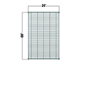 Regal Altair Green Epoxy Wire Shelf |Pack of 2 Shelves| for Storage in Humid Environments | Ideal for Restaurants, Stores, Businesses and Homes (Green Epoxy Wire Shelves, 24''W x 60''L)