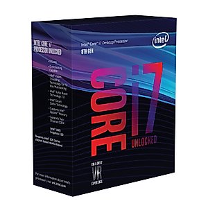 Intel Core i7-8700K Desktop Processor 6 Cores up to 4.7GHz Turbo Unlocked LGA1151 300 Series 95W
