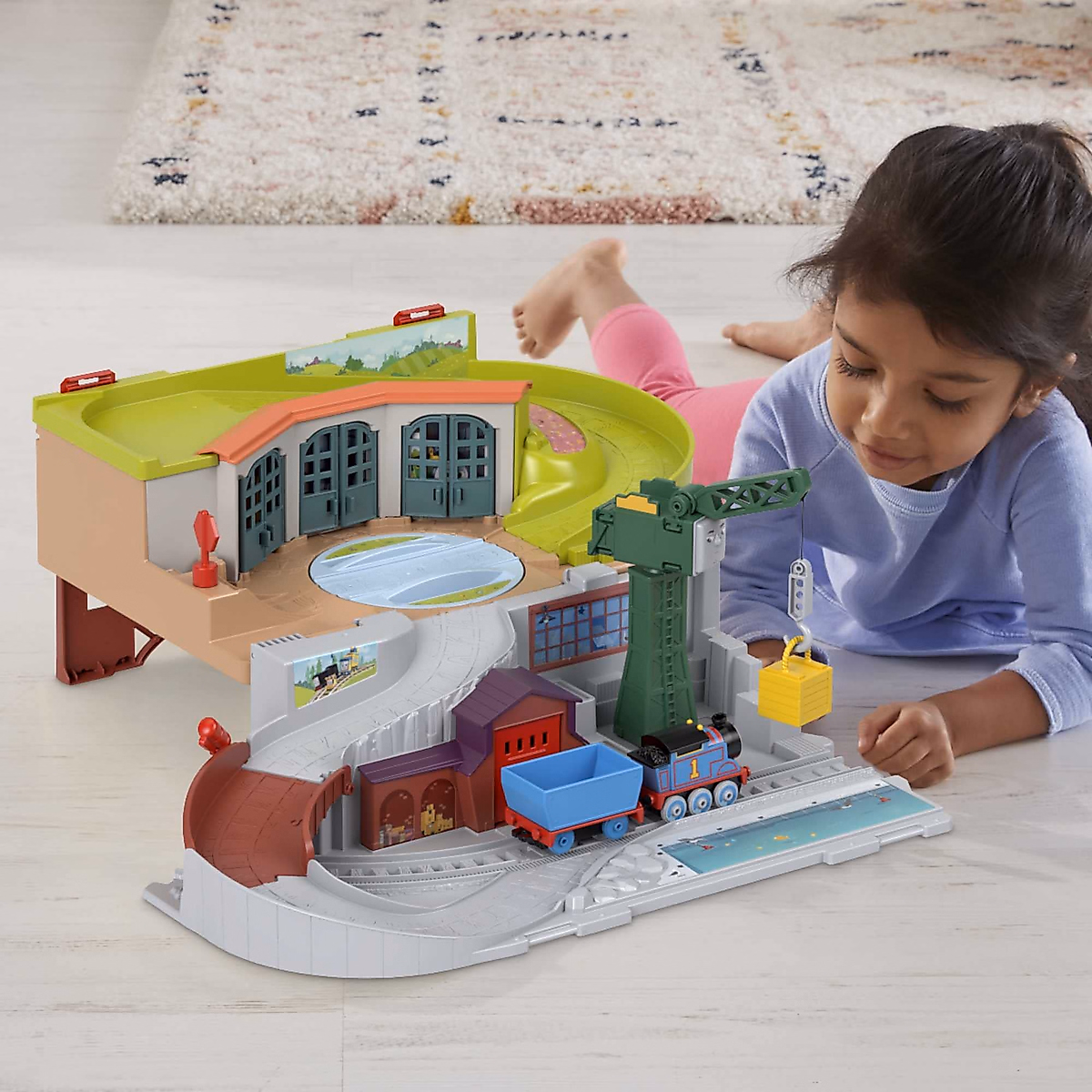 Thomas & Friends Sodor Take-Along Train Set With Diecast Push-Along Thomas Engine For Preschool Kids Ages 3+ Years