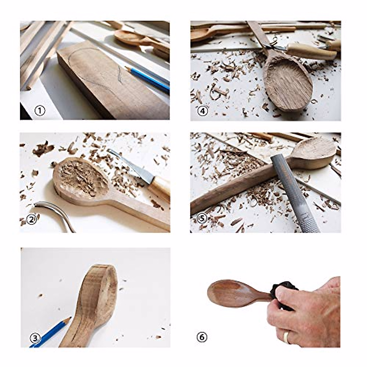 KALINCO Wooden Acacia Salad Servers with Salad Spoon and Fork Set Cooking Utensils for Kitchen (Natural Handmade Cookware) (salad servers)