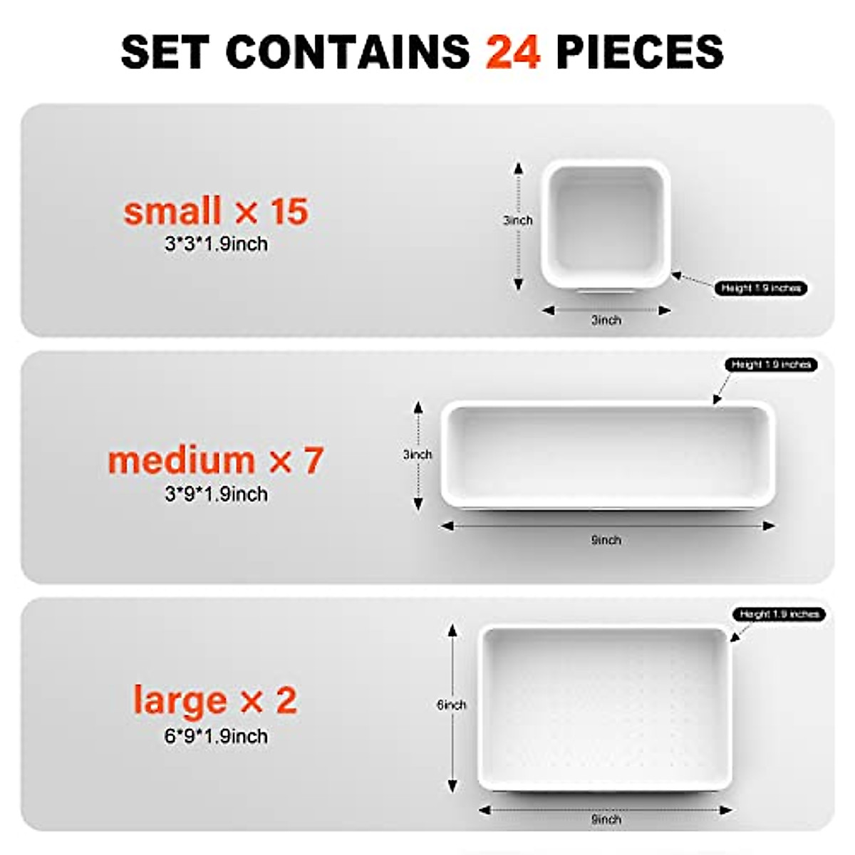 Fkamz Things & Crafts Storage Box Set 24 Pieces, Rolling Storage Cart Drawer Organizer Art Bin for Ribbons, Beads, Sticker, Yarn, and Ornaments, Sewing Work Bench Small Parts