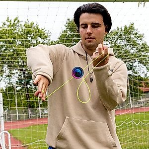 WATIEOBOO yoyo M18 Professional Metal Trick Yoyo Responsive & Unresponsive yoyos for Kids 8-12 and Adults yoyo, with Bearing Kit, 10 Strings, Case & Gloves 6061 Aluminum Alloy yo-yo