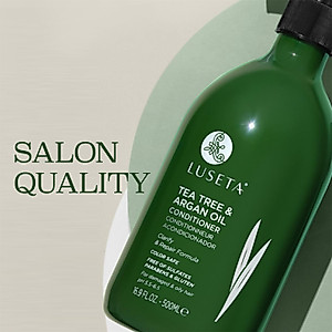 Luseta Tea Tree Oil Conditioner - Natural Anti Dandruff Treatment for Dry and Damaged Hair, Sulfate Free & Safe for Color Treated Hair 16.9oz
