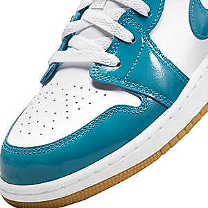 Jordan Big Kid's 1 Low SE Barcelona Cyber Teal/Cyber Teal-White (DM0589 400) - 4