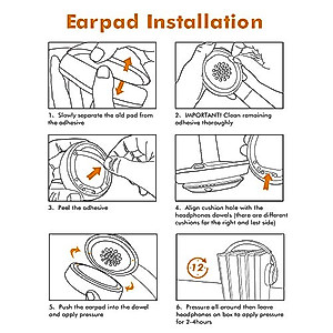 HiFan Replacement Ear Pads for Beats Studio 2.0 & 3.0 Wired/Wireless B0500 / B0501 - Extreme Comfort Ear Cushions Replacement kit Noise Isolation Adaptive Memory Foam Ear Cover, 2 Peices (Black)