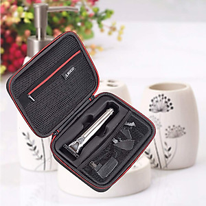 RLSOCO Hard Case for Wahl USA Stainless Steel Lithium Ion 2.0+ Beard Trimmer/2.0+ Slate Beard Trimmer/Cordless Beard Trimmer for Men, Storage Case for Wahl Model 9864SS/9864/9818A (Case Only)