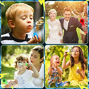 Winrayk 24Pcs Video Game Bubble Wands for Kids Bubbles Party Favors Mini Bubbles Bulk Easter Valentines Day Prizes Pinata Filler Stuffer Gamer Gaming Party Favors Birthday Supplies (with 24 Gift Card)