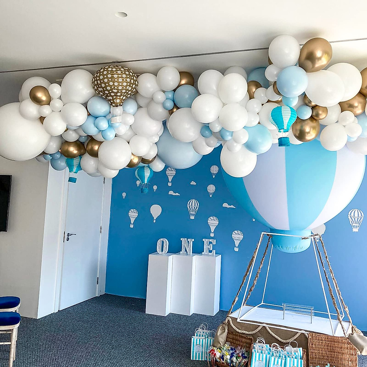 White Balloons 105pcs for Party Decor | Versatile Celebration Kit