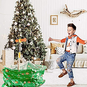 DLY Christmas large bag Jumbo Gift Bag，Christmas Giant Gift Bags extea-Large-Gift-Bag for Gifts - 36" x 44" Christmas Prints