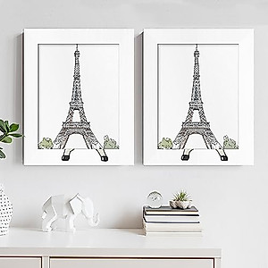 POFATO Animal Dabbing Unicorn 8x10 Picture Frame Wood Photo Frame for Tabletop Display Wall Mount Picture Frame Display 8 x 10 Inch Photo Wall Decor Home Gift Frames