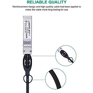 ipolex 10G SFP+ Twinax Cable, SFP Patch Cable, Direct Attach Copper(DAC) Passive Cable,for Cisco SFP-H10GB-CU0.5M,Meraki,Ubiquiti UniFi UC-DAC-SFP+,TP-Link TL-SM5220-0.5M,Mikrotik and More,0.25m~7m