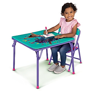 Disney Encanto Kids Table & One Chair Set, Junior Table for Toddlers 20" x 20" x 16.4"H