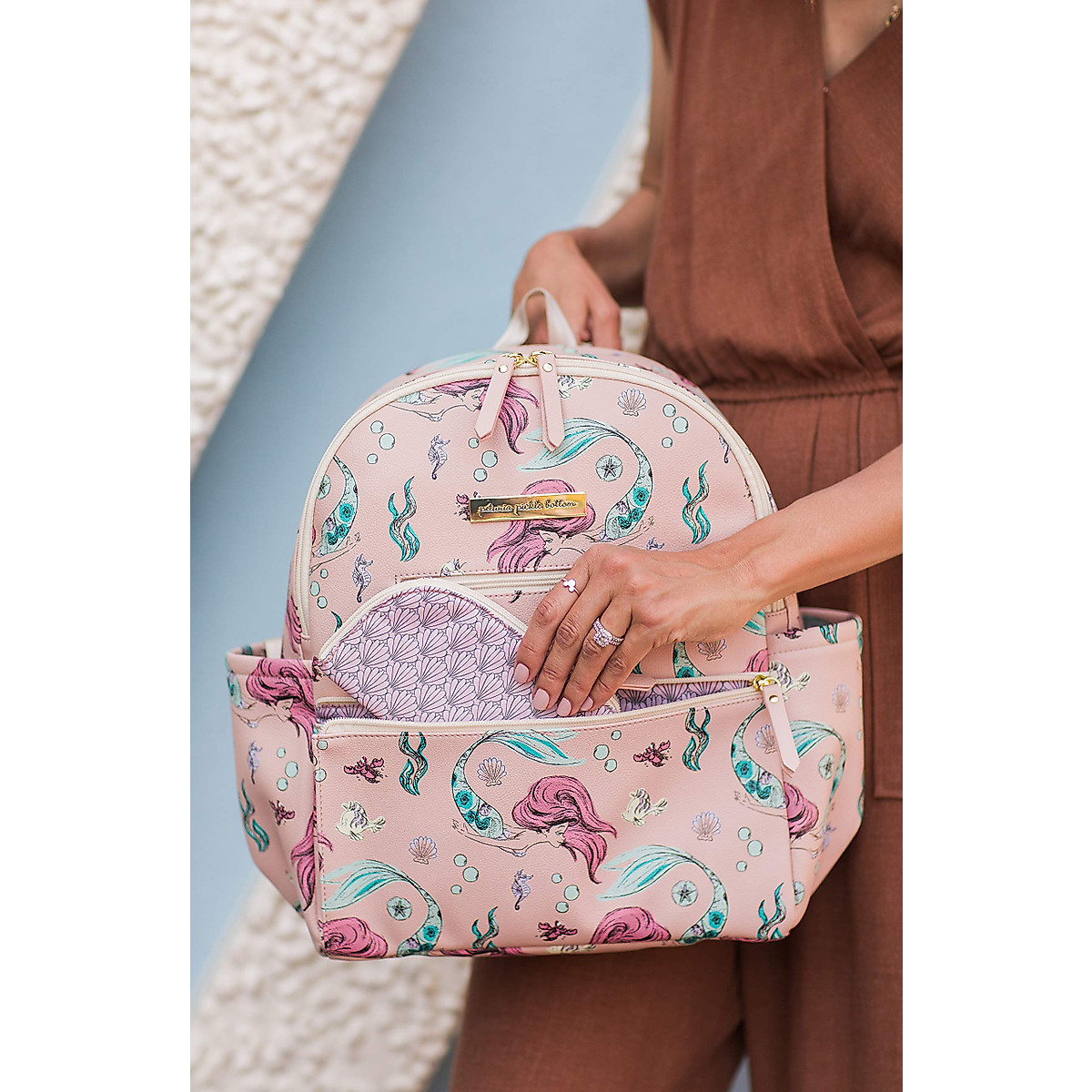 Petunia Pickle Bottom Ace Backpack | Diaper Bag | Diaper Bag Backpack for Parents | Baby Diaper Bag | Stylish and Spacious Backpack for On-the-Go Moms and Dads | Little Mermaid