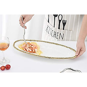 Pampa Bay Golden Salerno Oval Serving Piece
