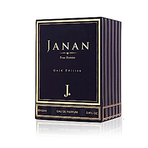 IMOSTY Junaid Jamshed Janan Gold for Men EDP - Eau De Parfum 100ML (3.4oz) | Arabian Perfumery | Fragrance with Citrusy Top Notes of Bergamot Over Base Notes of Musk & Amber | Everyday Essential
