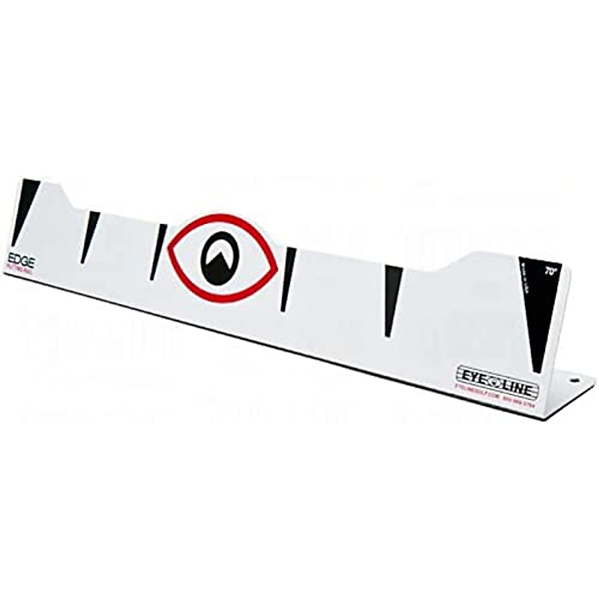 EyeLine Golf 70 Degree Edge Putting Plane Rail - Portable use Outdoors or Indoor Putting mat. Training Aid. Made in USA. Alignment, Stroke Length, Stroke Path Instant Short putt Improvement. 24 in.