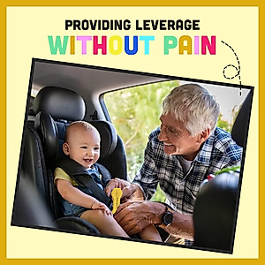 Bucklebee Easy Car Seat Buckle Release Aid for Children Unbuckle Car Seat Release Tool - Car Seat Button Pusher - Car Seat Opener for Nails - Car Seat Buckle Release Tool (1 Pack Gray)